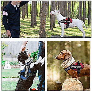 Custom Patch 2 Pieces Dog Vest Patches, Personalized Removable Tactical Patches for Dog Harness Service Dog in Training and Dog Halter Patches with Hook and Loop