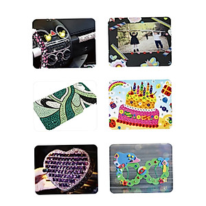 SEWACC Self Adhesive Acrylic Crystal Rhinestone Jewel Stickers Sheets Assorted Colors and Shapes for Crafts DIY Projects Nail Multicolor Type 2