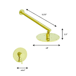 ZLINE Autograph Edition El Dorado Shower Faucet in Polished Gold (ELD-SHF-PG)
