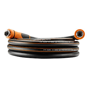 Giraffe Tools Garden Hose 25ft x 5/8", Water Hose Heavy Duty, Flexible, Lightweight Hybrid Hose with Swivel Handle, Male to Female Fittings, Burst 600 PSI