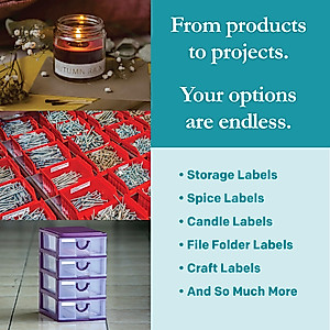 Premium Label Supply White File Folder Labels – 3.4375" x .667" – Laser/Inkjet Compatible – (30 Labels/Sheet) 25 Sheets – 750 Total Adhesive Labels