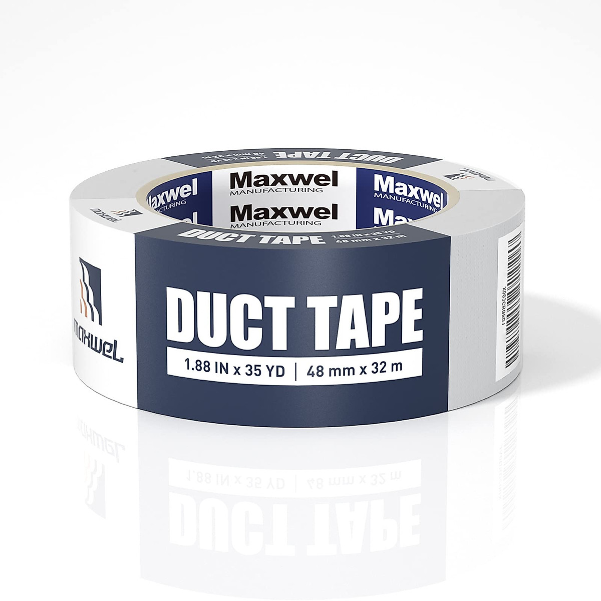 Duct Tape White Heavy Duty - 1.88 in Wide 35 Yds Waterproof Designs No Residue Strong Adhesive Industrial Grade Duct Tape Tearable for Indoor or Outdoor Use,Multi Purpose Home Repair(Pack of 1 Roll)