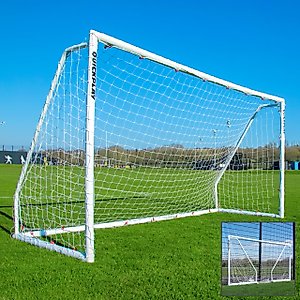 QuickPlay Q-Fold Match Soccer Goal – 30-Second Folding Design for Easy Setup | Portable Soccer Net Goal for Backyard | Weatherproof Soccer Goal Post for Adults & Kids – [Single Goal]