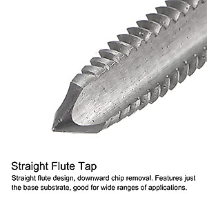 uxcell Tap & Bit Sets, 1/4-20 UNC H2 Straight Flute Machine Thread Milling Tap Extra Long, 5mm High Speed Steel (HSS) Twist Drill Bit