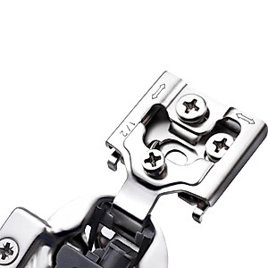 Luokim 4 Pack 1/2 inch Overlay Soft Closing Face Frame Cabinet Hinges for Kitchen Cabinet Hinges Stainless Steel Concealed Hinge Self Closing