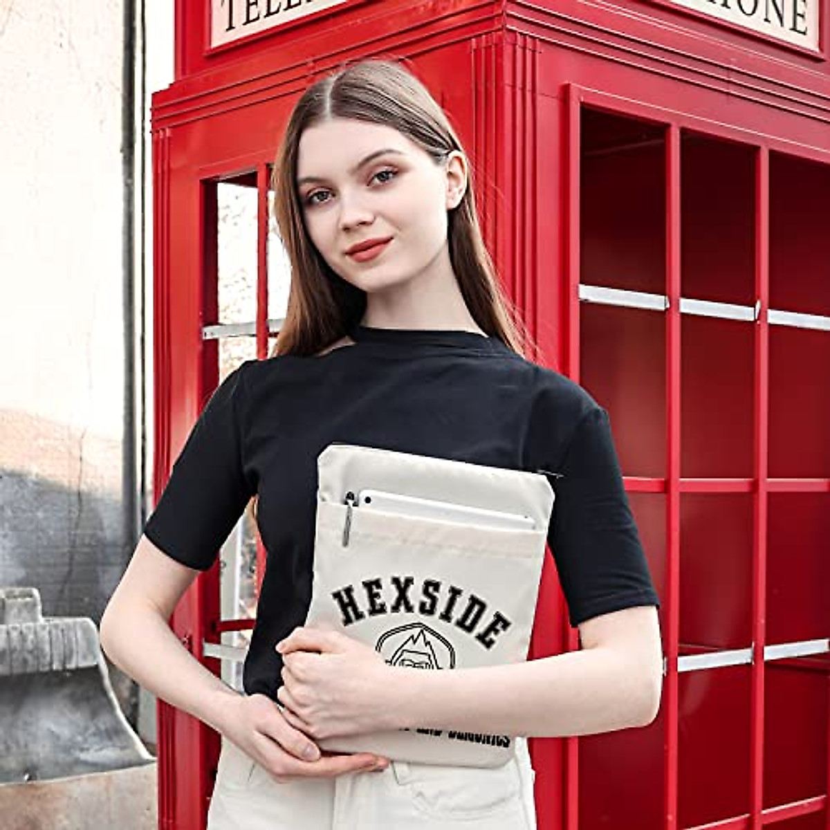 MEIKIUP Owl Inspired Gift Hexside Book Club Makeup Bag Owl Fan Gift Hexside School of Magic and Demonics The Owl House Coven (Hexside Club BS)