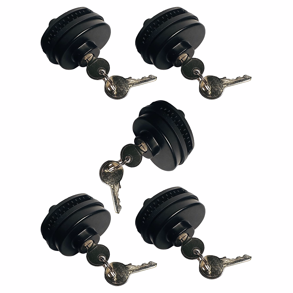 Lockforall Gun Trigger Lock with Keys, Keyed Alike Universal Trigger Gun Locks Easy-Carry 1 Key Lock for BB Gun, Rifles, Shotgun, Handgun, Pistol (Black*5)