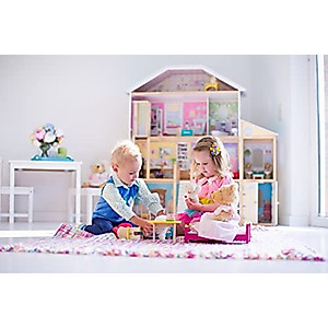 IYOG Stuffed Animal Net or Hammock (41inx41inx52in) - Corner Net for Stuffed Animals for Wall - Stuffed Animal Storage - Toy Hammock -Stuffed Animal Hammock (Cream) Hardware Included