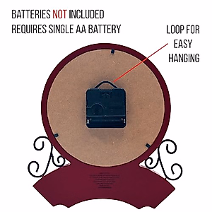 Silver Buffalo Harry Potter Platform 9 3/4 Station Wall Clock, 9.44 x 8.22 Inches