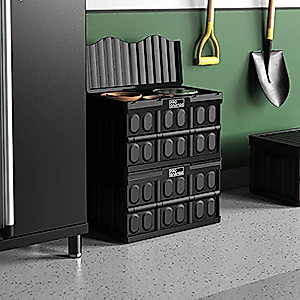 ClosetMaid ProGarage 12 Quart Utility Storage Tote Container, Black