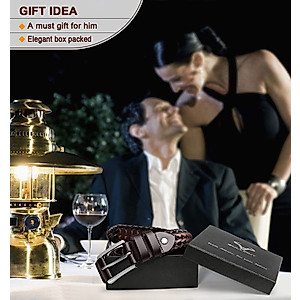 bULLIANT Mens/Women belts, Leather Woven braided belts for Men Casual Jeans Golf,Anyfit,Gift boxed