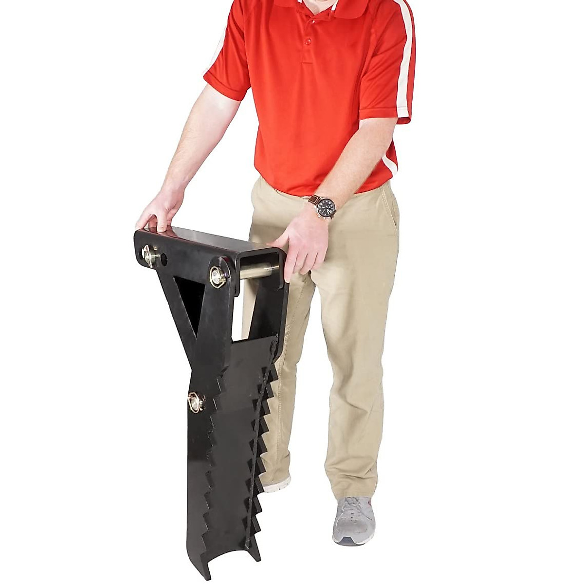 Titan Attachments 32" Extreme Weld On Backhoe Thumb Hoe Clamp 5/8" Steel Plate Assembly Adjustable