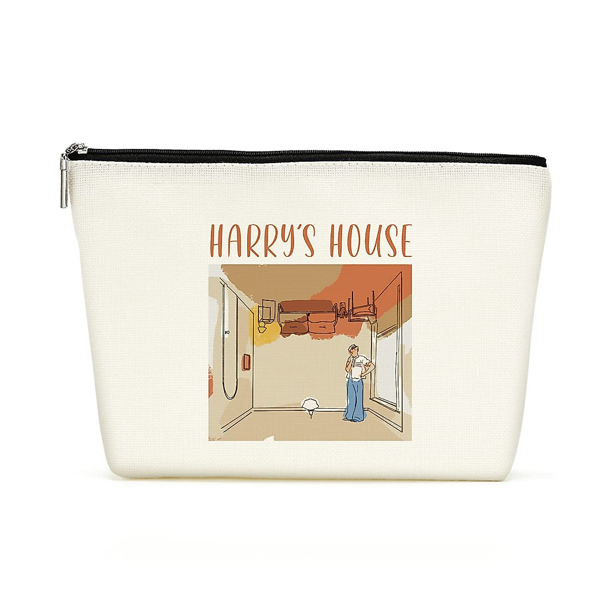 Decohim Cute House Makeup Bag Cosmetic Bag for Women Men House Decor Stuff Inspired Singer Fan Gift Album Gift for Music Lovers Fans Teenage Sister Daughter Best Friends Birthday Graduation Friendship