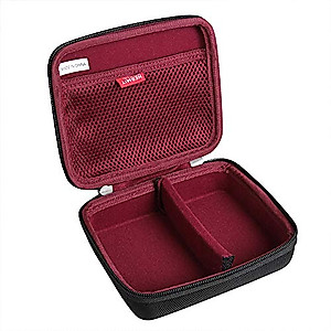 Hermitshell Hard Travel Case for Wahl Professional 8061-100 8164 5-Star Series Rechargeable Shaver Shaper (Black+Maroon)