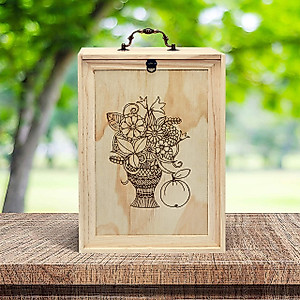 Essential Oil Bottles Storage for 60 Bottles - Holds 5 10 15 20 30 ml Travel Box For Young Living & Doterra bottles - Essential Oil Box Natural Wood(Update Version)