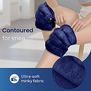 REVIX Microwavable Knee Heating Pad for Knee, Reusable Microwave Heating Pad for Knees, Elbow, Muscle and Joints, Natural Hot and Cold Pack Therapy