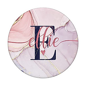 Ellie Letter E Initial Monogram Calligraphy Personalized PopSockets Swappable PopGrip
