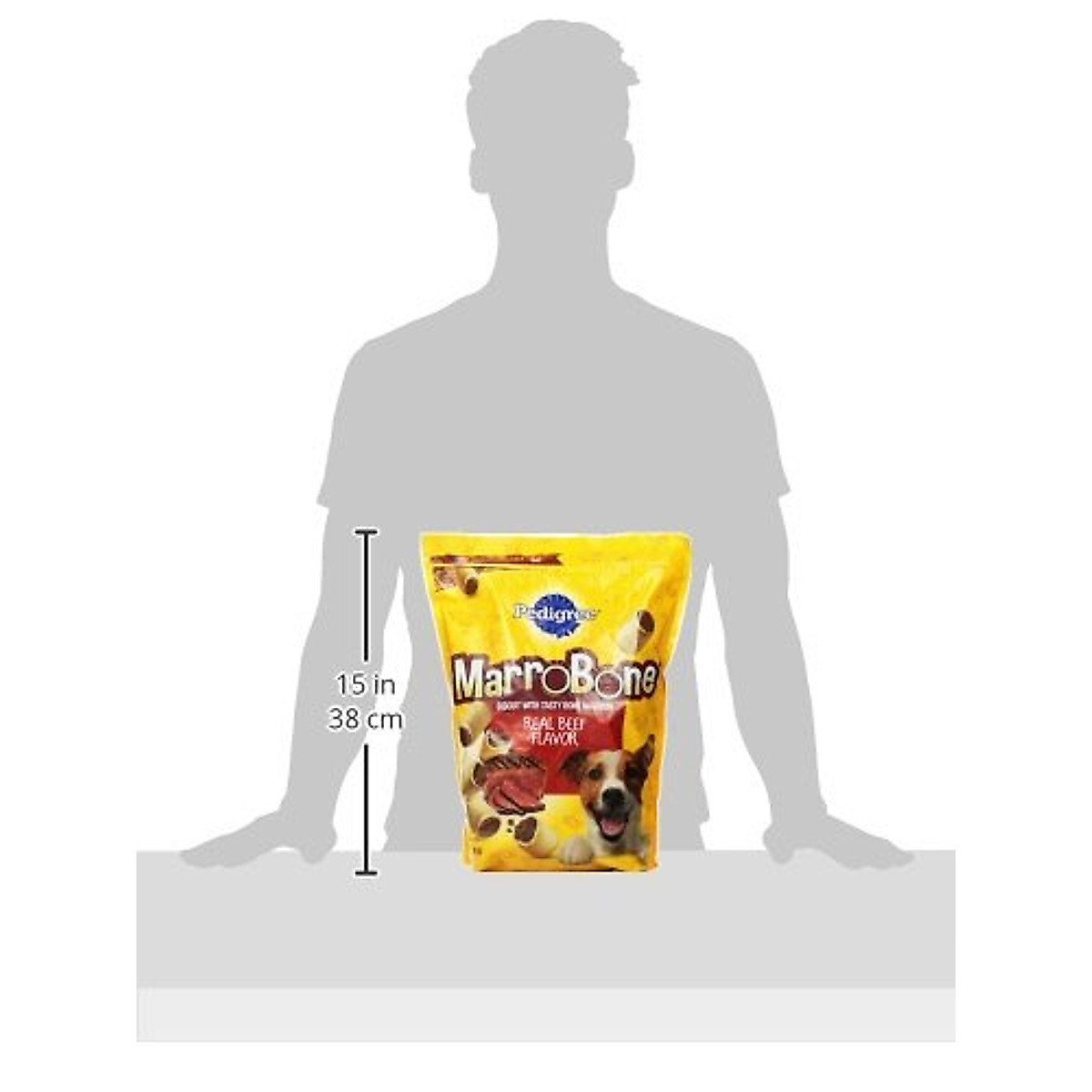 PEDIGREE MARROBONE Dog Treats Real Beef Flavor Crunchy Dog Biscuit, 6 lb. Pack