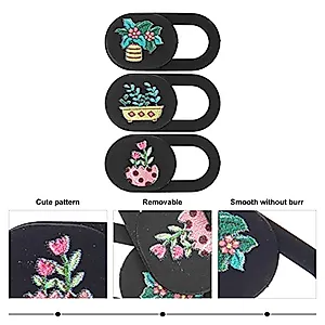 ifundom 3Pcs Camera Cover Smartphone Anti Covers Laptop Slide Blocker Tablet Webcam Lids Laptop Sticker Camera Stickers Smartphone Phones Slim Laptop Webcam Covers abs Plastic Privacy Flat