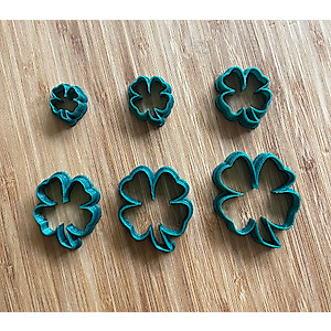 Four Leaf Clover set of 6 Shapes Clay Cutters St. Patrick's Day/Jewelry Tools/Earring Making/Polymer Clay Tools/USA/Necklace Making
