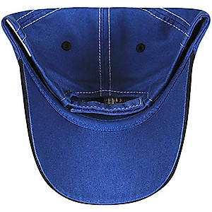 Checkered Flag Men's Ford Mustang Cap Tri-Bar Pony Adjustable Blue Hat
