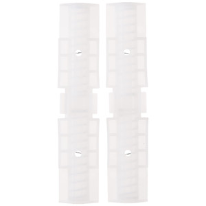Prime-Line N 6539 7/8 In., White Nylon, Top Mount Bi-Fold Door Slide Guide, Acme (2 Pack)