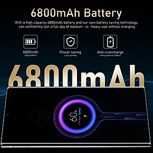 BDWJW C23 Ultra 5G Unlocked Smartphone,6GB+256GB Fully Unlocked Cell Phone for Android 13, 6.8" Unlocked Cell Phone, 6800mAh, 48MP+108MP Dual Camera/Dual SIM/Fingerprint Lock/Face ID 5G Phone(Green)