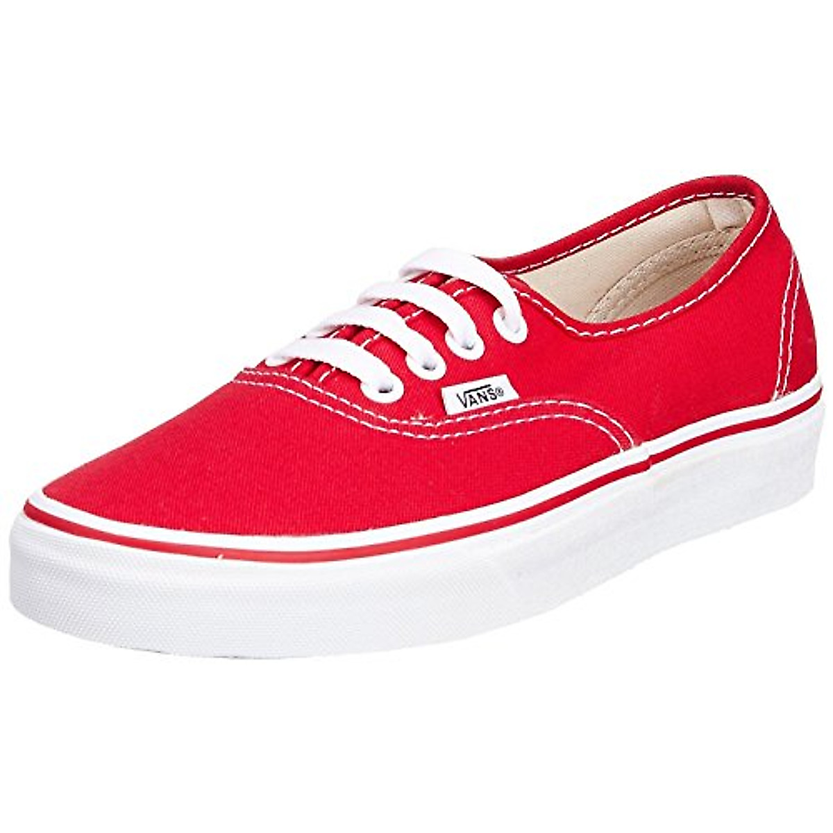 Vans Women's Authentic(tm) Core Classics, Red/White/Red, 7.5 Women/6 Men