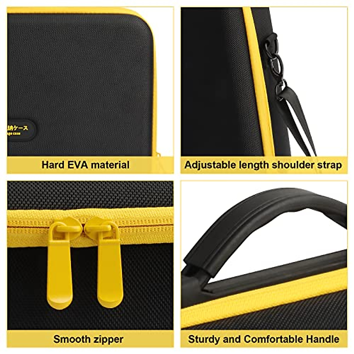 ZLWAWAOL Extra Large Battery Storage Holder Case for Dewalt 20V 60V 12V 18V Max Battery & Charger, Tool Batteries Carrying Box, Holds 20V 60V 2.0/3.0/4.0/5.0/6.0/9.0-Ah Batteries(Bag Only)