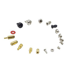 HVAZI 18 Kinds Personal Computer Screws Standoffs Spacer Assortment Kit for Computer Case Motherboard Hard Drive Fan Power Graphics