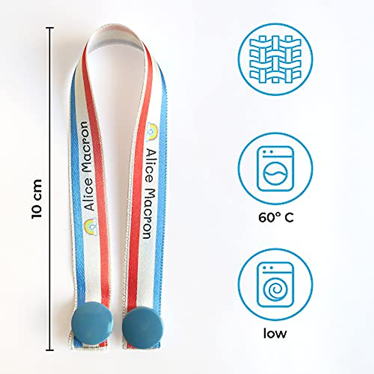 Clothes Hanger for Kids. Custom Ribbon for Hanging Jackets and School Clothes. 6 uds. (Pink)