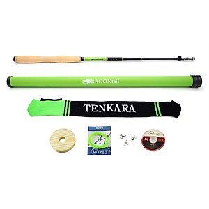 DRAGONtail Mutant zx380 Zoom 3 Length Tenkara Fishing Rod (Soft Action Rod) (with Furled Line Kit)