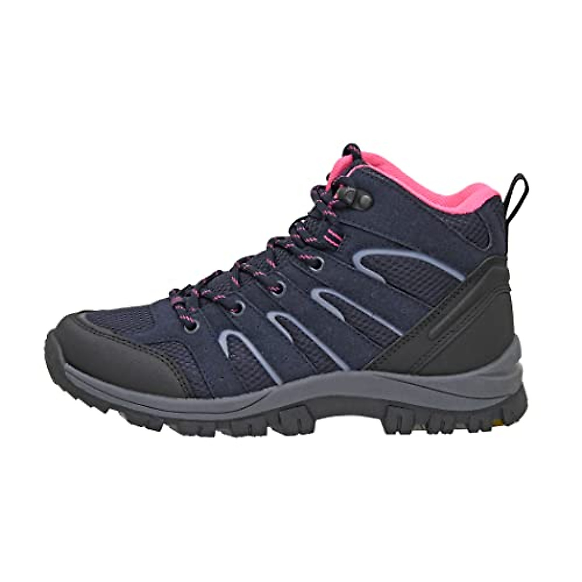 CUSHIONAIRE Women's Bixton Hiking Boot, Navy M 8.5