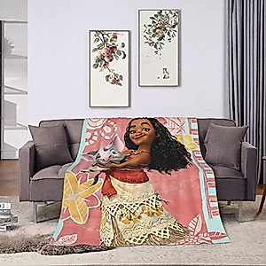 Moana Blanket Super Soft Flannel Lightweight Plush Cozy Sofa Throws Blankets 50"x40"