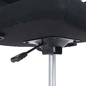 Amazon Basics Mid-back Mesh Office Drafting Chair Stool with Adjustable Footrest, Flip-Up Arms