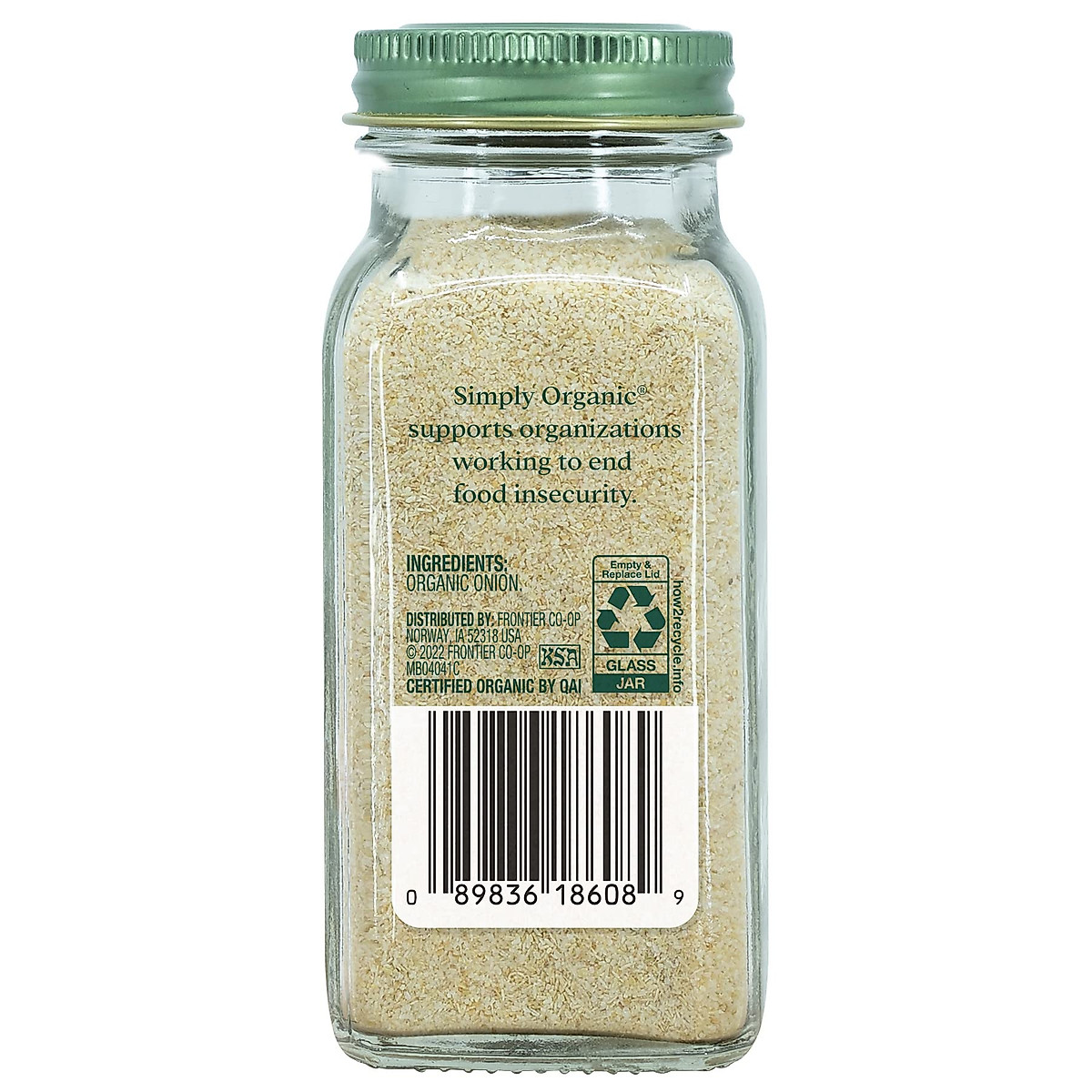Simply Organic White Onion Powder, Certified Organic | 3 oz | Allium cepa