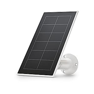 Arlo Solar Panel Charger (2021 Released) - Arlo Certified Accessory - Works with Arlo Pro 5S 2K, Pro 4, Pro 3, Floodlight, Ultra 2, and Ultra Cameras, Weather Resistant, Easy Install, White - VMA5600