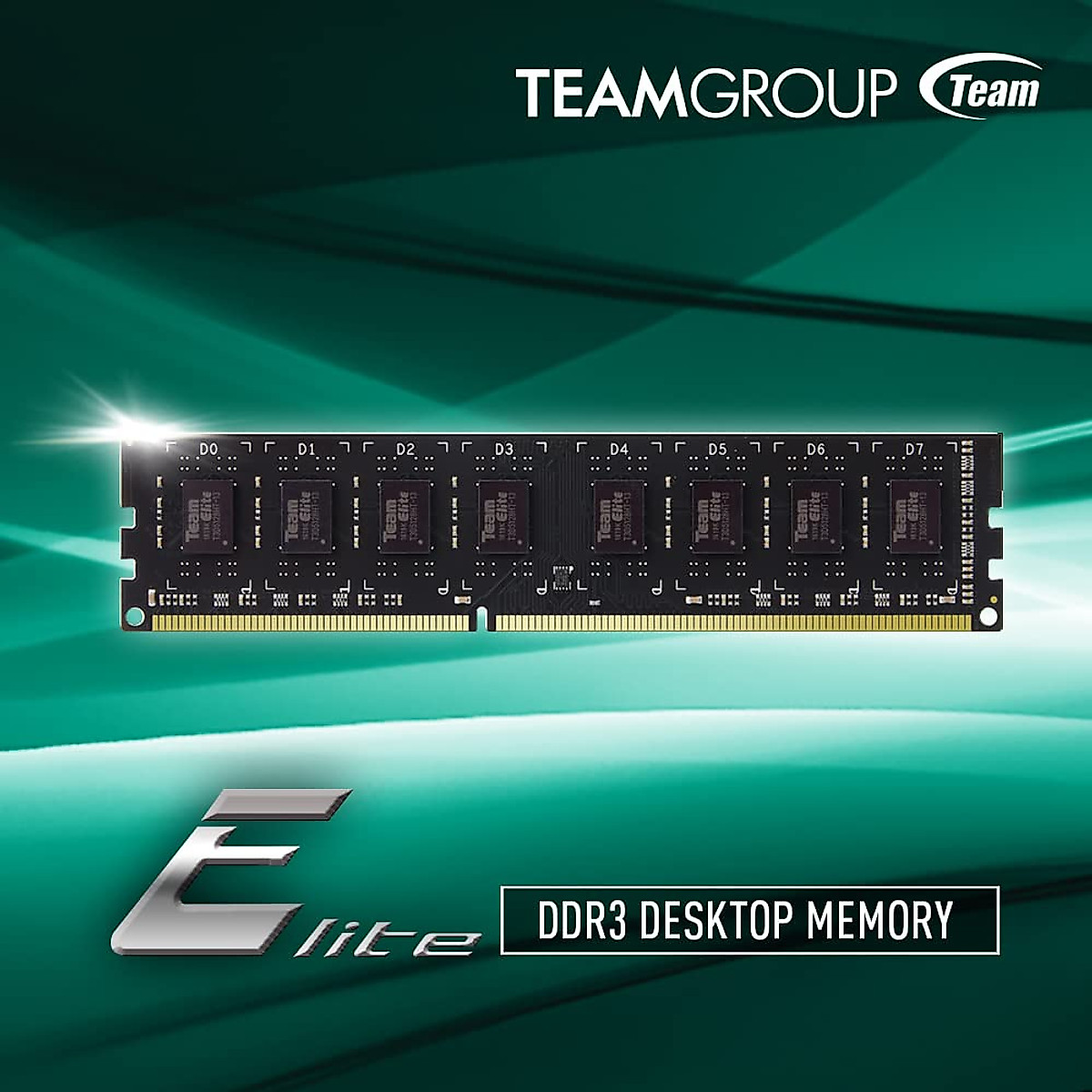 TEAMGROUP Elite DDR3 16GB Kit (2x8GB) 1600MHz (PC3-12800) CL11 Unbuffered Non-ECC 1.5V UDIMM 240 Pin PC Computer Desktop Memory Module Ram Upgrade - TED316G1600C11DC01