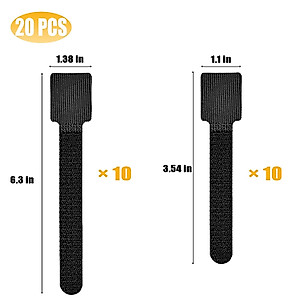 20 PCS Cord Organizer for Appliances, Cable Organizer Cord Holder for Small Kitchen Appliances, Kitchenaid Stand Mixer Air Fryer Coffee Maker Pressure Cooker (Black)