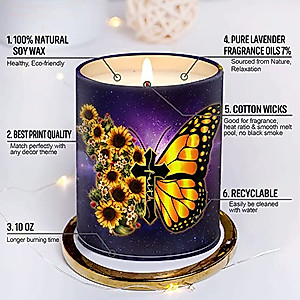 Christmas Gifts for Women - Christian Gifts for Women - Gifts for Women Birthday Unique - Inspirational Gifts for Women - Religious Gifts for Women - Birthday Gifts for Women Lavender Candle 10 Oz