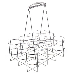 UPKOCH Wire Water Bottle Metal Wine Bottle Carrier Wire Bottle Carrier Wire Water Bottle Carrier Metal Wire Bottle Holder Metal Drink Carrier with Handle Metal Wine Rack Metal Wine