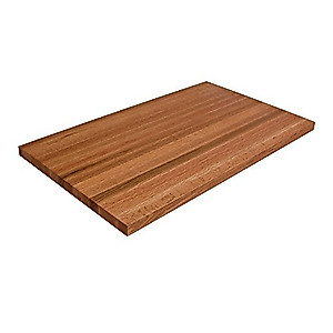 John Boos Edge Grain Red Oak Butcher Block Countertop - 1-1/2" Thick, 84"L x 36"W, Oil Finish