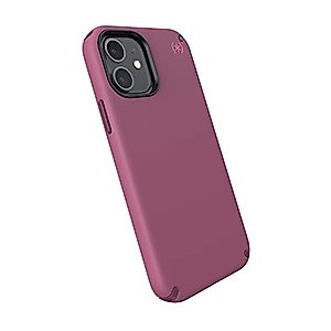 Speck Products Presidio2 PRO iPhone 12, iPhone 12 Pro Case, Lush Burgundy/Azalea Burgundy/Royal Pink