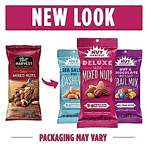 Nut Harvest, Nut & Chocolate Mix, 2.25 Ounce (Pack of 16)