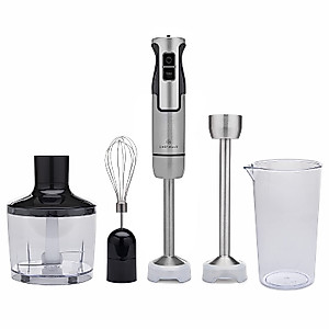 Cuisinart 66-14N 14 Piece Chef's Classic Non-Stick Hard Anodized Cookware Set with 9-Speed Immersion Hand Blender Bundle (2 Items)