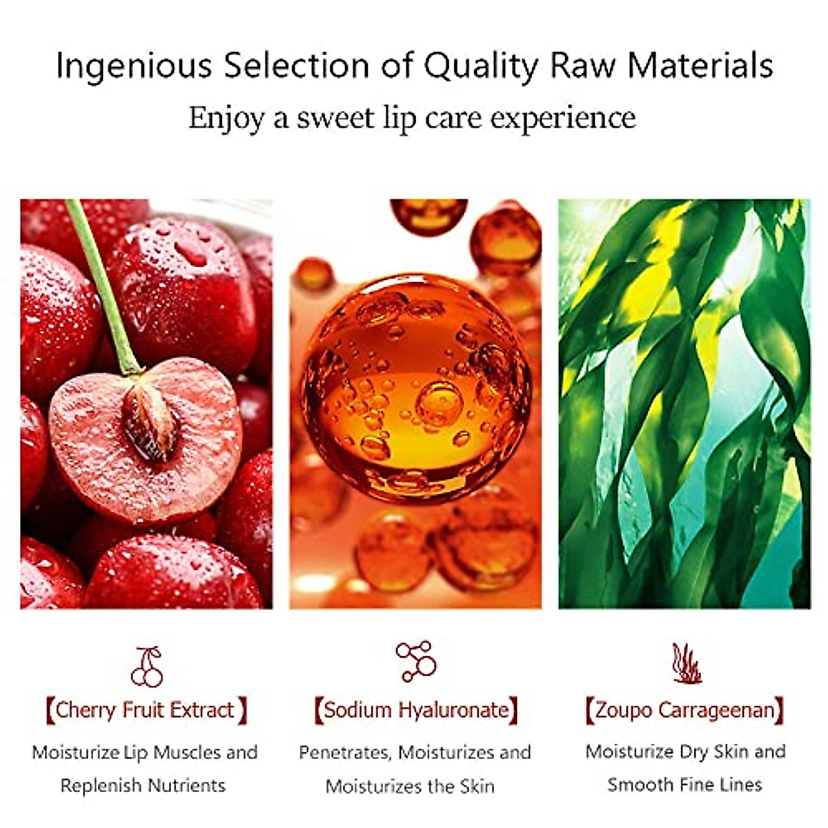 20Pcs Moisturizing Restores Moisture Lip Mask for Dry Lips and Lip Lines Overnight Lip Care, Gel Treatment Plumping ​Lips Mask (Red)