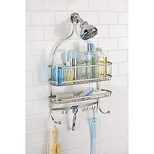 iDesign York Lyra Jumbo Hanging Shower Organizer - 16" x 4" x 22.5", Satin