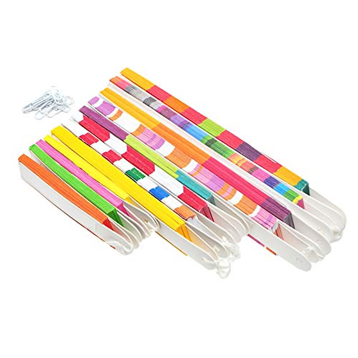 Mandala Crafts Fiesta Party Decoration Hanging Paper Fan Set for Mexican Themed Party Cinco de Mayo Birthday Taco Night Pack of 12