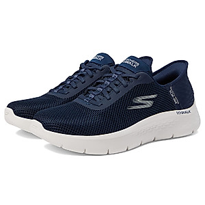 Skechers Women's Hands Free Slip-Ins Go Walk Flex-Grand Entrance Sneaker, Navy/White, 8.5