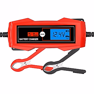 BIG RED TAM4DVLR Torin Portable 6V and 12V, 2/4-Amp Trickle Charger/Battery Maintaince: Fully-Auto Smart Battery Charger, Battery Desulfator with Temperature Compensation